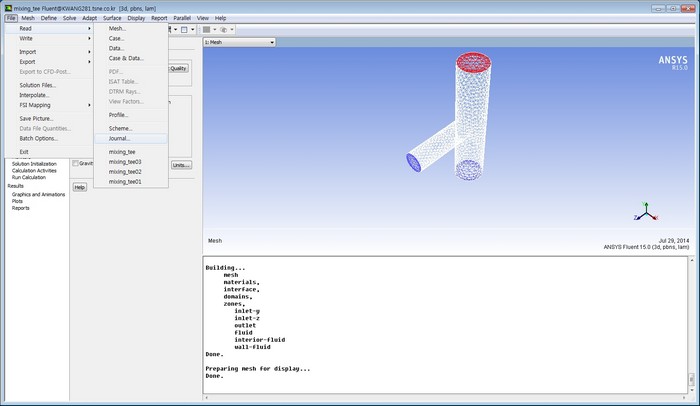 Ansys Workbench를 활용한 해석 성공 사례 Ansys Fluent Journal의 활용 캐드앤그래픽스